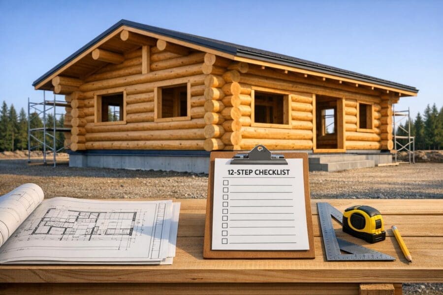 Custom Log Home: 12-Step Checklist